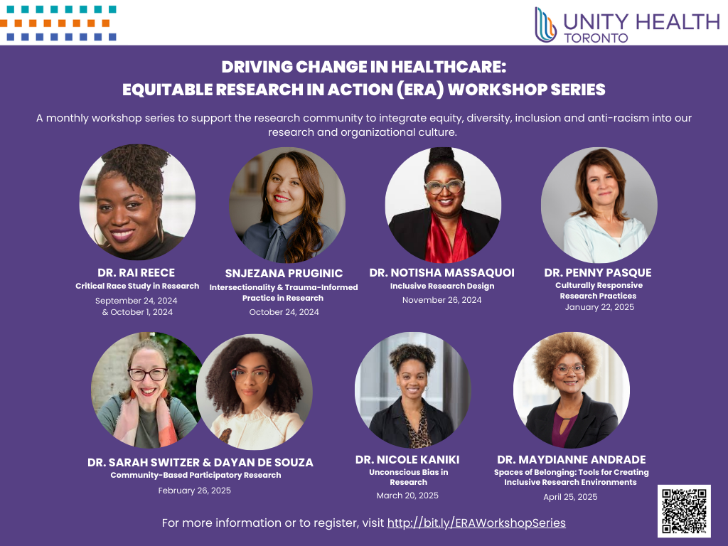 Driving Change in Healthcare: Equitable Research in Action (ERA) Workshop Series – CFD